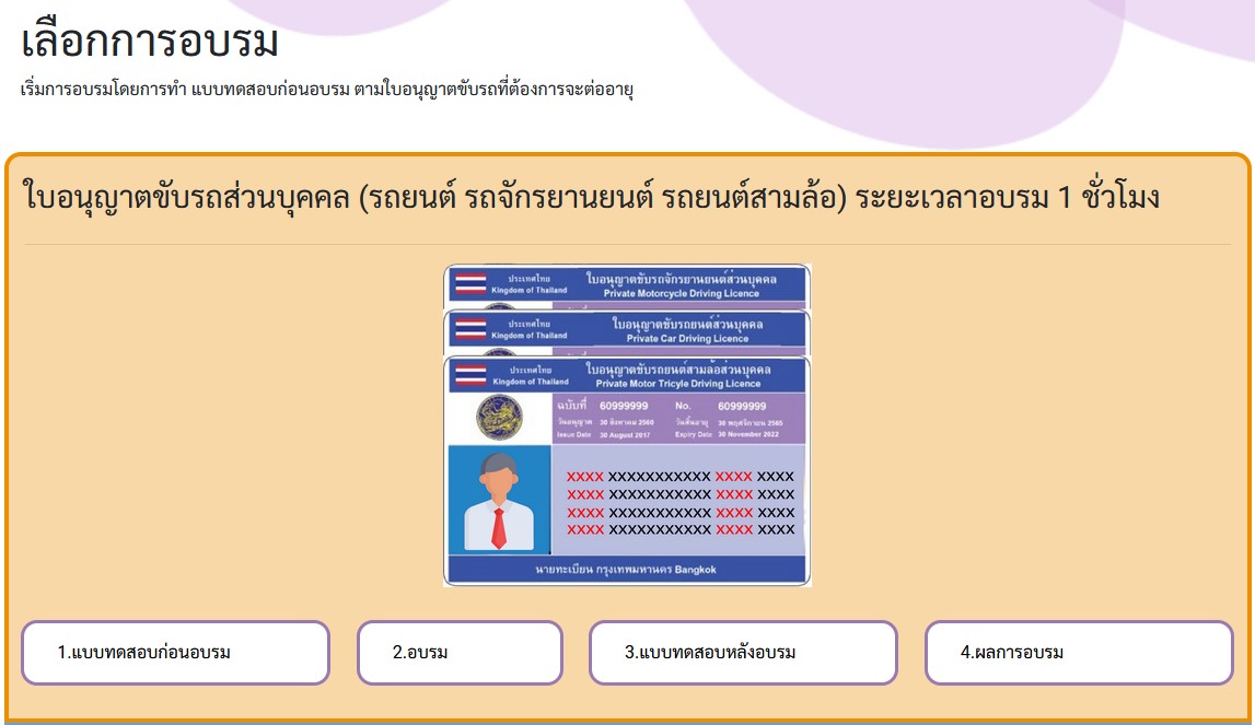 ขั้นตอนการจองเพื่อต่อใบขับขี่ 2566 และวิธีอบรมออนไลน์ DLT-elearning สไตล์ New Normal ที่ต้องวาง ...